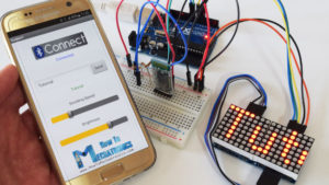 8x8 LED Matrix MAX7219 Tutorial with Scrolling Text & Android Control via Bluetooth