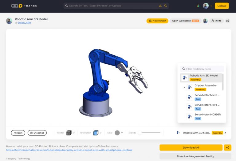 DIY Arduino Robot Arm with Smartphone Control - How To Mechatronics