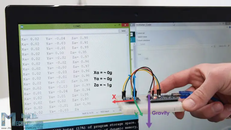 How To Track Orientation With Arduino And Adxl345 Accelerometer How