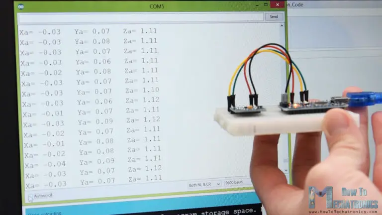 How To Track Orientation With Arduino And Adxl345 Accelerometer How To Mechatronics