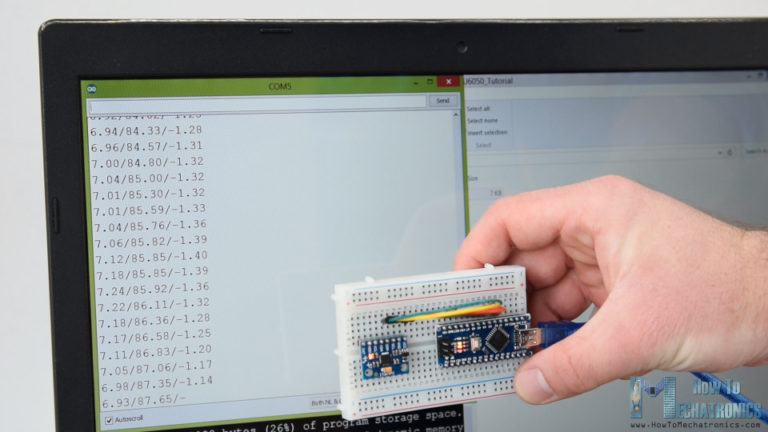 Arduino and MPU6050 Accelerometer and Gyroscope Tutorial