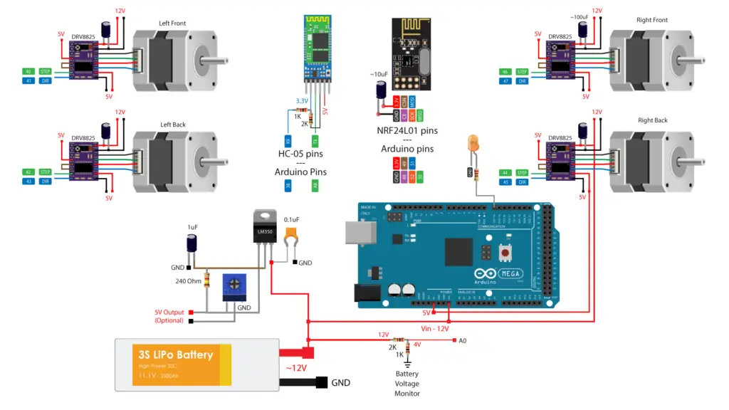 Arduino Mecanum Wheels Robot - How To Mechatronics