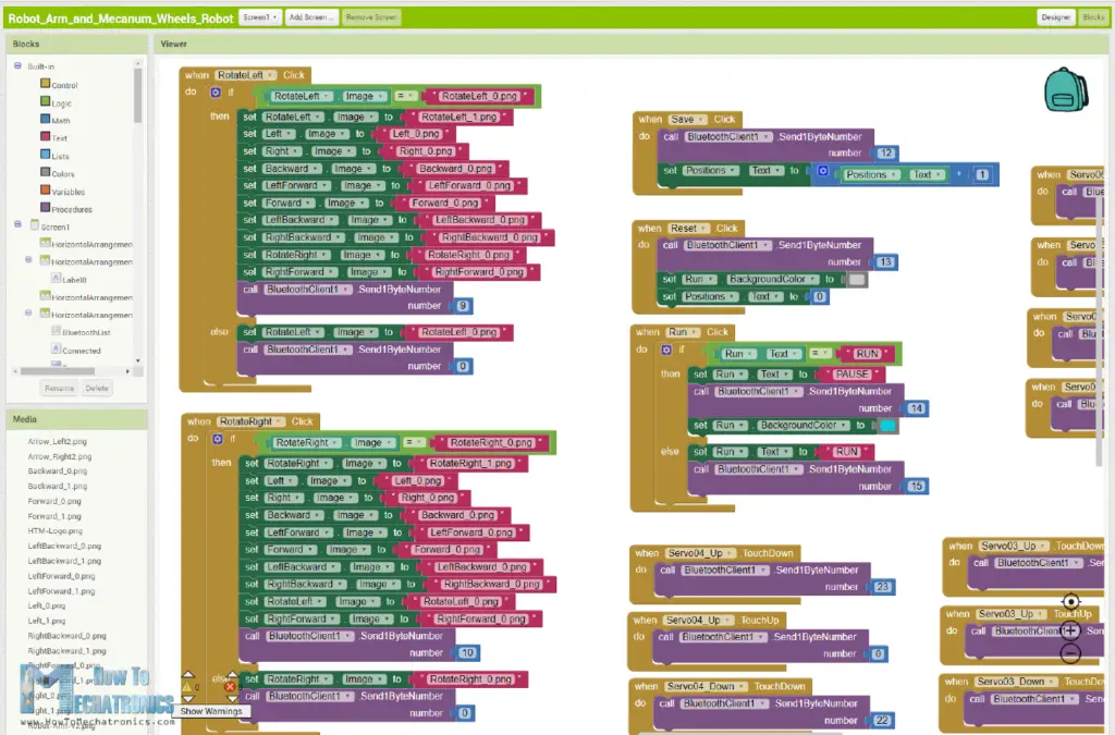 Arduino Robot Arm and Mecanum Wheels Platform Automatic Operation