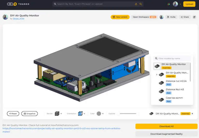 DIY Air Quality Monitor - PM2.5, CO2, VOC, Ozone, Temp & Hum Arduino Meter