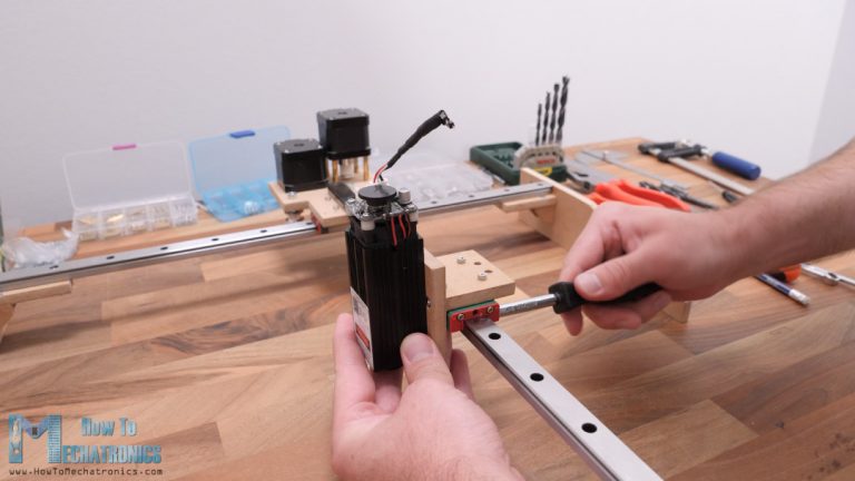 Simplest CNC Machine with Minimum Parts Possible - DIY Laser Engraver