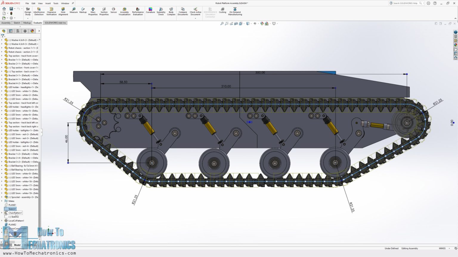 Fully 3D Printed TANK - Tracked Robot Platform