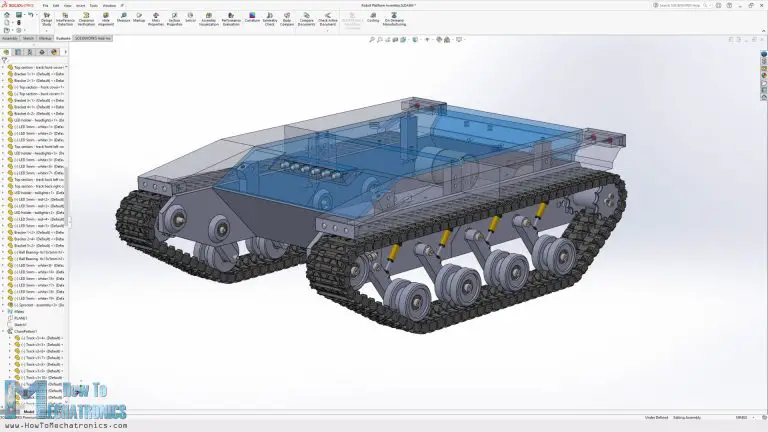 Fully 3D Printed TANK - Tracked Robot Platform
