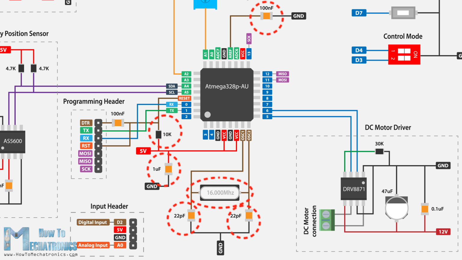 How to Turn any DC Motor into a Servo Motor - How To Mechatronics