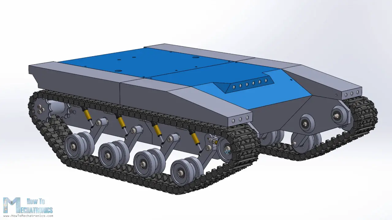 Fully 3D Printed TANK - Tracked Robot Platform