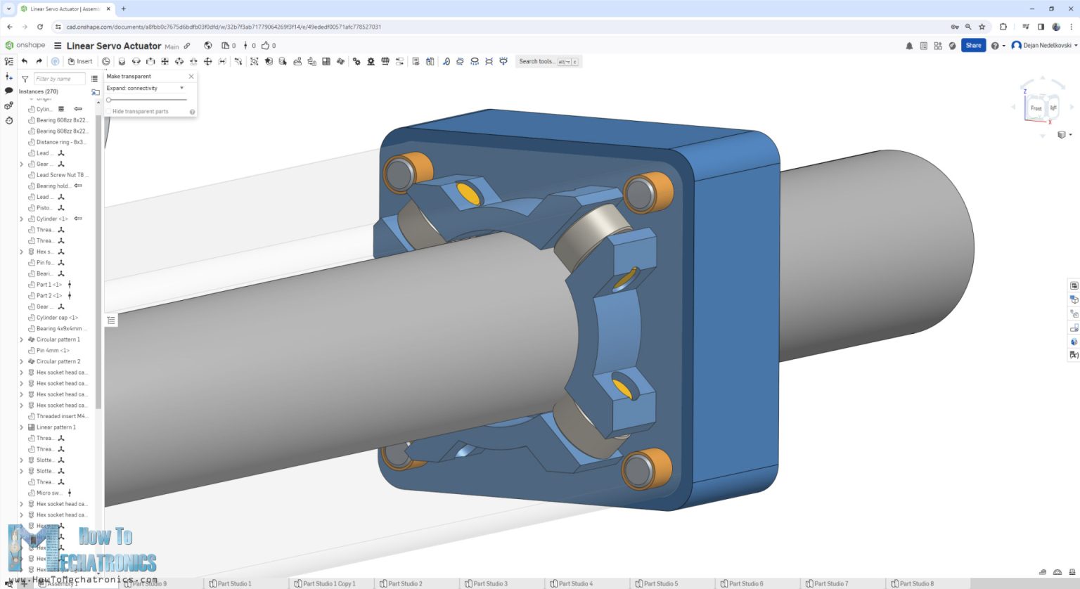 How To Make a Linear Servo Actuator with Position Feedback