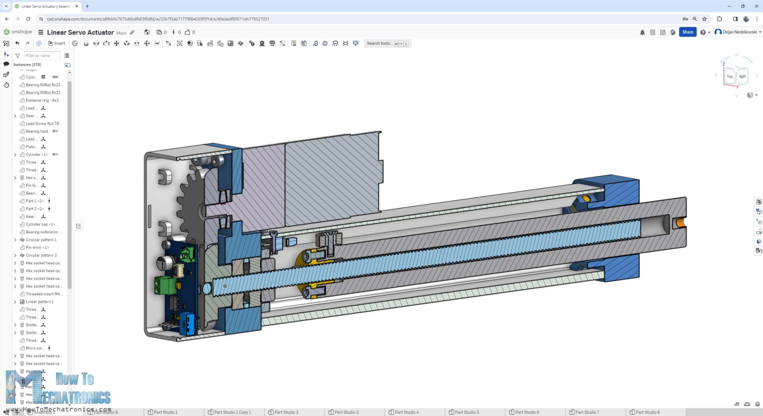 How To Make a Linear Servo Actuator with Position Feedback