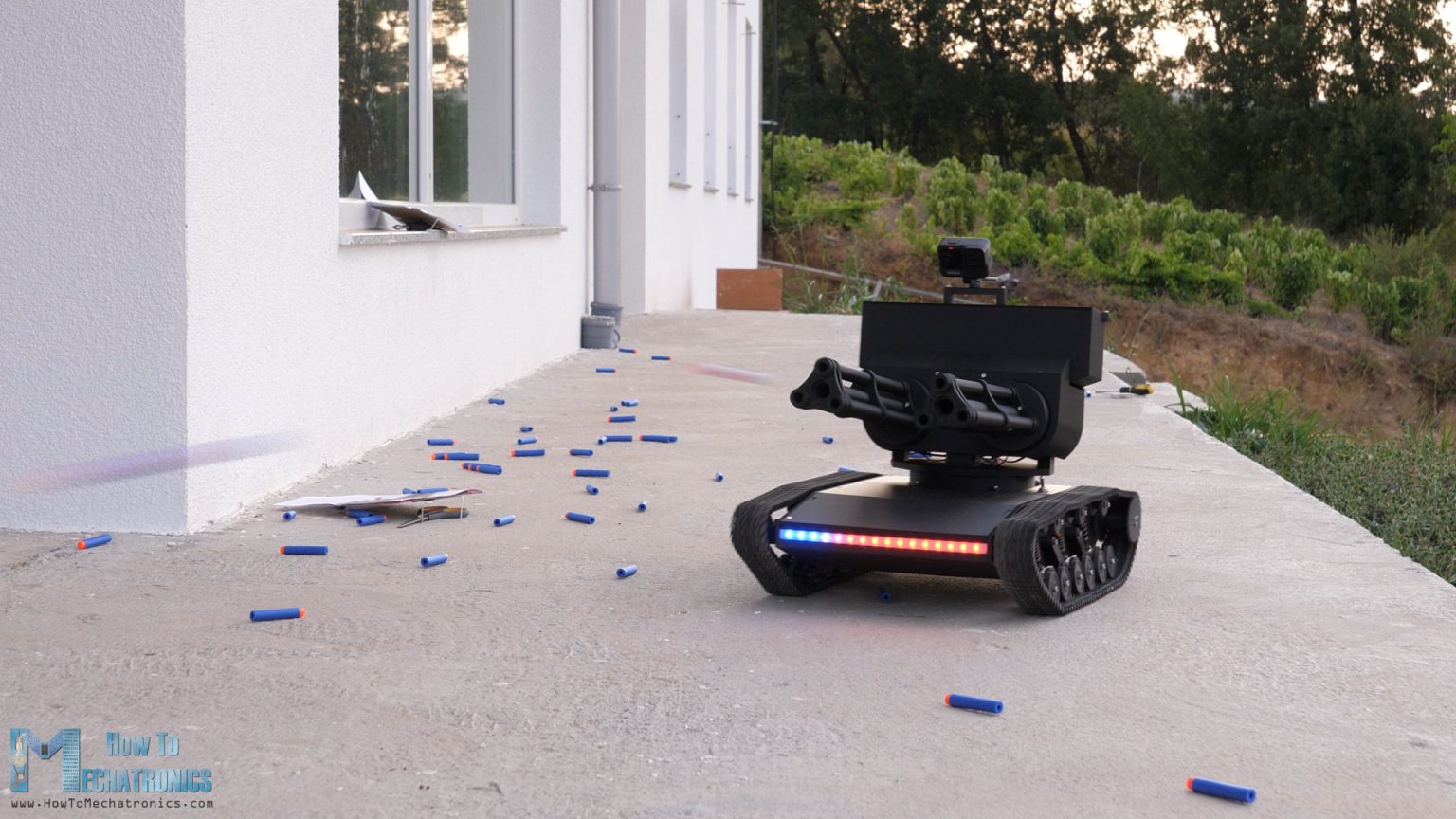 NERF Minigun Turret for the 3D Printed RC Tank