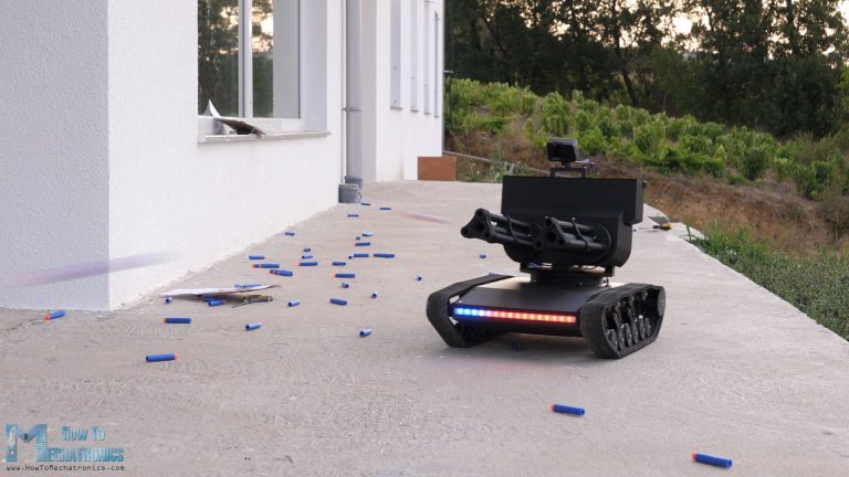 NERF Minigun Turret for the 3D Printed RC Tank